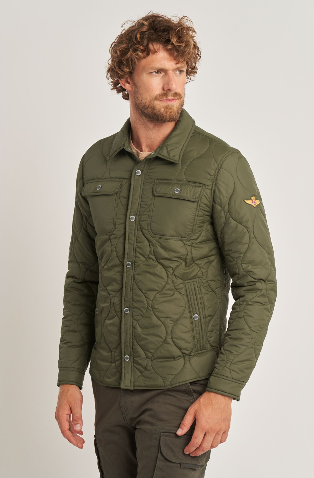 Men's Aviazione Navale jacket in quilted nylon